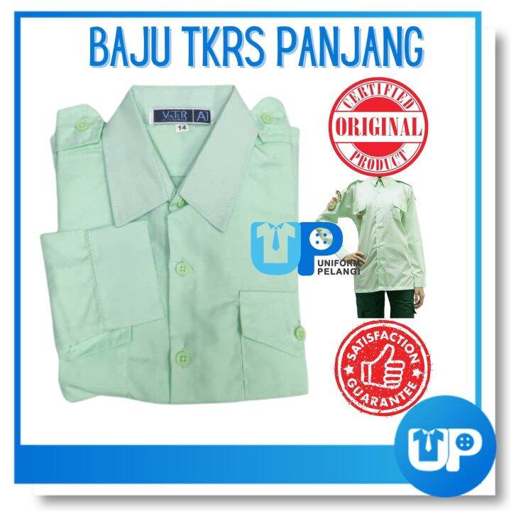 Baju TKRS Cotton Pakaian Seragam Tunas Kadet Remaja Sekolah Kokurikulum Uniform Lengan Panjang ...