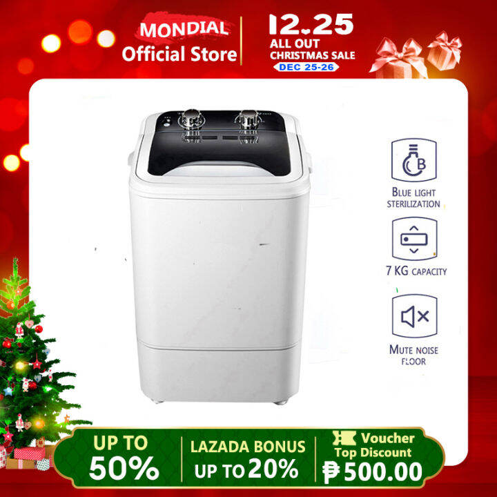 MONDIAL Household 7kg washing machine single bucket semi-automatic mini ...