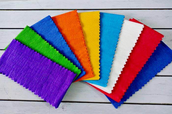 Kertas Krep Panjang / Kertas Hiasan / Kertas Roll / Kertas Roll Warna ...