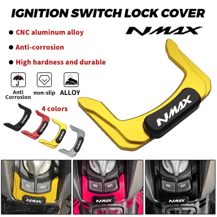 NMAX V2 Motorcycle CNC Door Switch Electric Ignition Lock Cover For ...