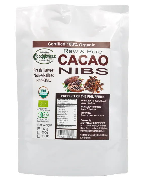 CocoWonder Organic Raw Cacao Nibs (250g) | Lazada PH