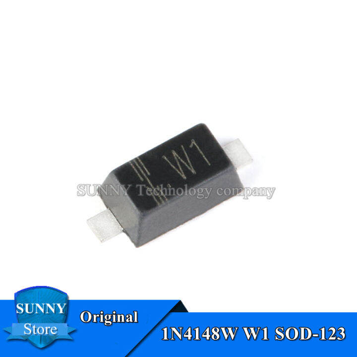 100Pcs Original 1N4148W Silkscreen: W1 SOD-123 75V/150mA SMD Switching diode New Original ...