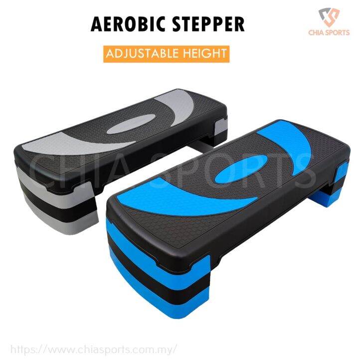 NEW MODEL 78cm Adjustable Aerobic Stepper Platform with 4 Risers ...