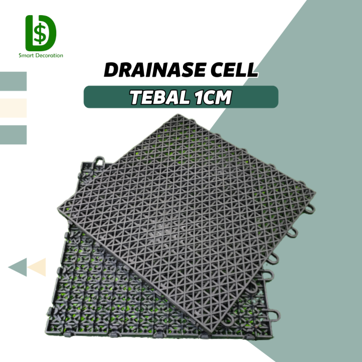 Drainase Cell Tipis Tebal 1cm Alas Rumput Sintetis Ukuran 25 x 25 cm ...