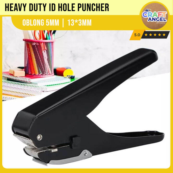 ID Slot Puncher 5mm Circular Oblong Rectangle | 13x3mm Heavy Duty ID ...