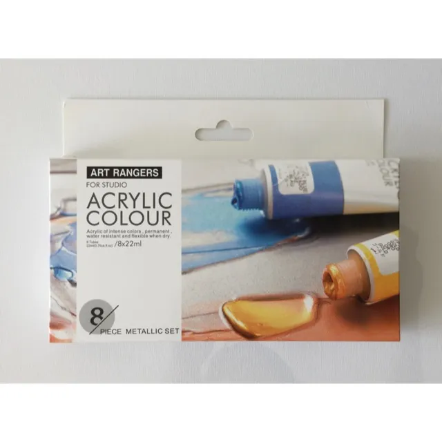 Acrylic Paint 8x22ml set (Metallic Colors) ART RANGER | Lazada PH