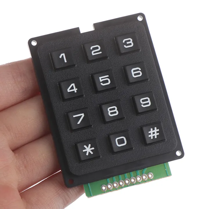 12Key Membrane Switch Keypad 3 x 4 Matrix Keyboard Module Membrane ... 12Key Membrane Switch Keypad 3 x 4 Matrix Keyboard Module Membrane ...