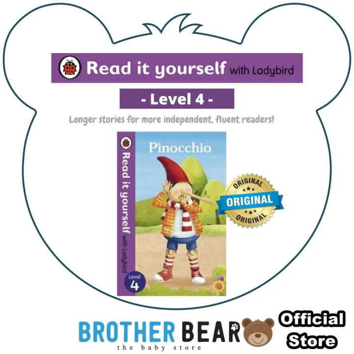 Ladybird Read It Yourself Level 4 Pinocchio Brother Bear邃 Lazada