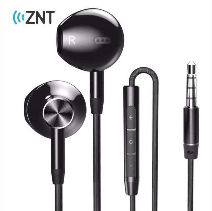 No Ear Pain Earphone ZNT R699 Half in-Ear Stereo HIFI Sound Quality TPE ...