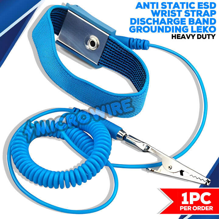 Anti Static Wrist Strap Grounding Electricity Discharge ESD | Lazada PH