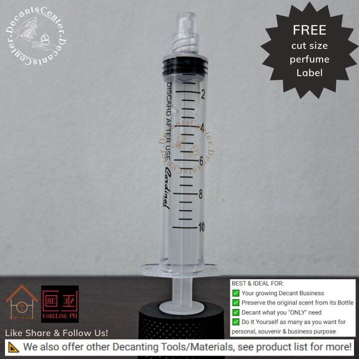 Perfume Dispenser Syringe 10ml w/ Adapter - Decanting Tools | Lazada PH