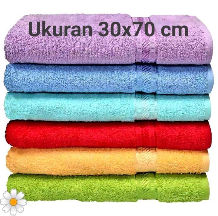 Handuk Merah Putih Polos 30x70 cm / Handuk Kecil Sport Olahraga ...