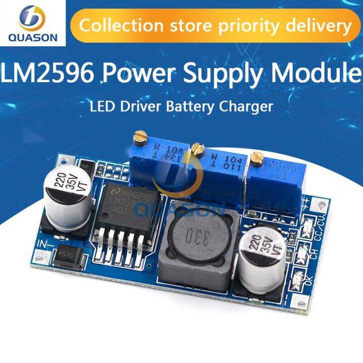 LM2596 DC-DC Step Down CC CV Power Supply Module LED Driver Battery Charger Adjustable LM2596S ...