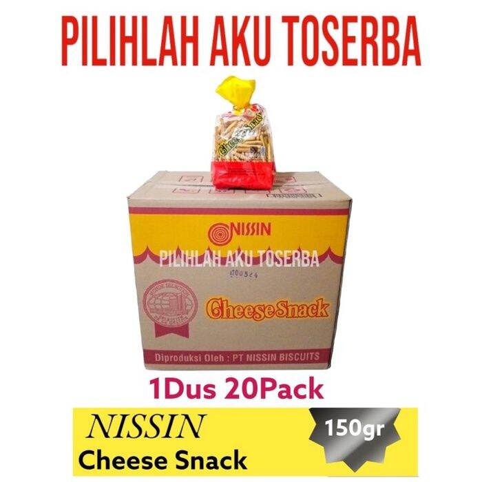 Biskuit Nissin CHEESE SNACK 150 gr - ( HARGA 1 DUS isi 20 pack ...