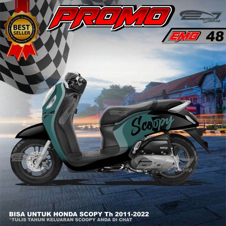STIKER MOTOR FULL BODY SCOOPY DECAL CUSTOM-STIKER DECAL HONDA SCOOPY ...