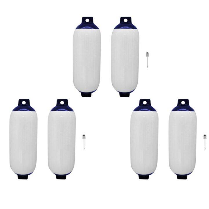 6PCS Inflatable Boat Fender PVC Boat Anchor Fender Buoy Yacht Fenders ...