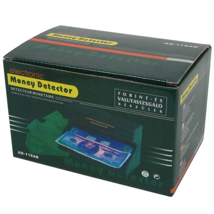 Money Detector Portable UV LED Fake Money Detector Counterfeit Money ...