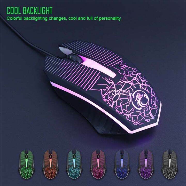 Gaming Keyboard Mouse Combo Usb Wired Keybord Gamer Kit Led Backlit 104 ...