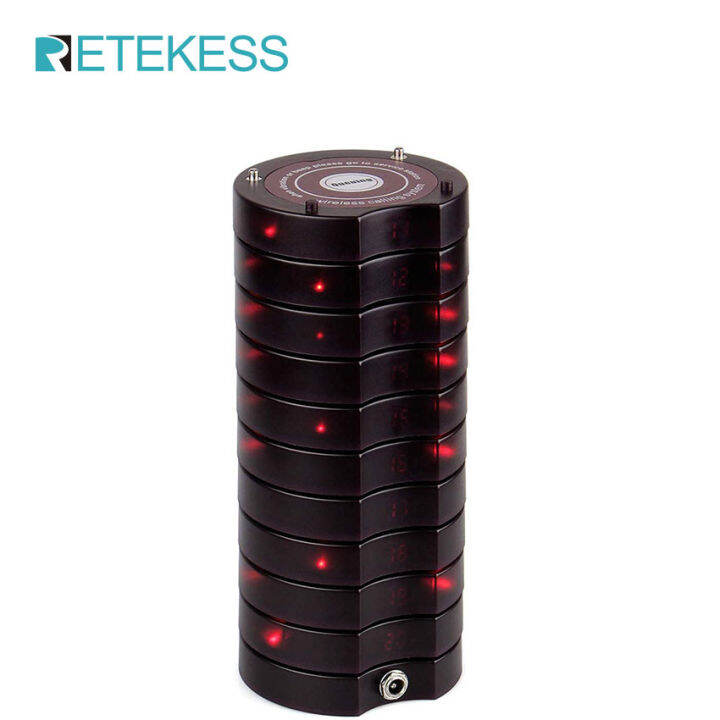 Retekess 10 PC TD165(SU-668) Dark Red Red Coaster Pager for Restaurant ...