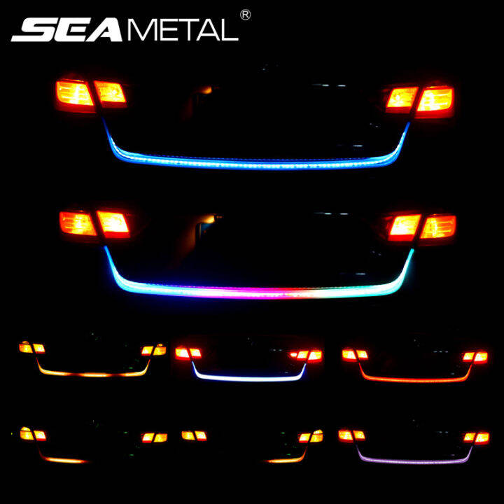 120cm/150cm Car Tailgate LED Light Strip RGB Streamer Car Turning ...