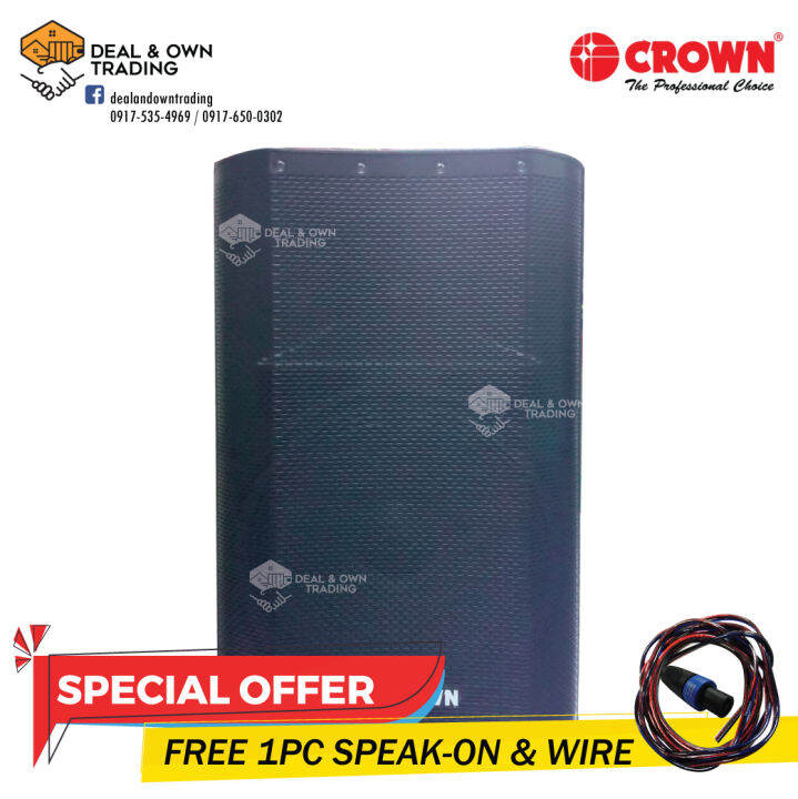 Crown PLX-15 15" 1200W 2 Way Professional Baffle Speaker (1PC) | Lazada PH