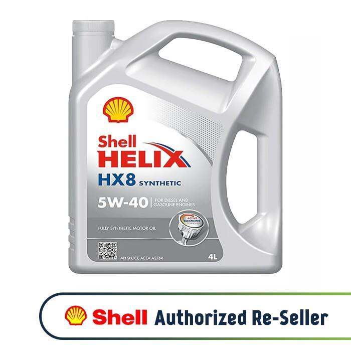 Shell Helix Hx8 Fully Synthetic 5W-40 Oil 4L (for Diesel and Gasoline ...