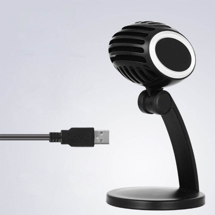 USB Desktop Microphone for Gamer YouTube Live Laptop 360-degree Pickup ...