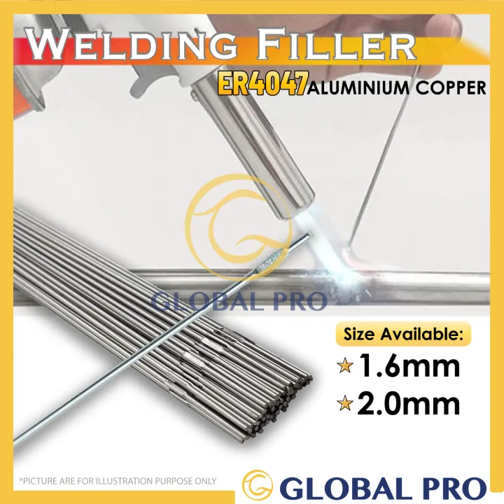 [1PC] 1.6mm/ 2.0mm 500mm ER4047 Aluminium Copper Welding Filler Rod Tig ...