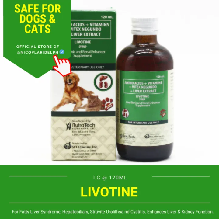 Livotine Liver Tonic and Renal Enhancer Supplement for Dogs and Cats ...