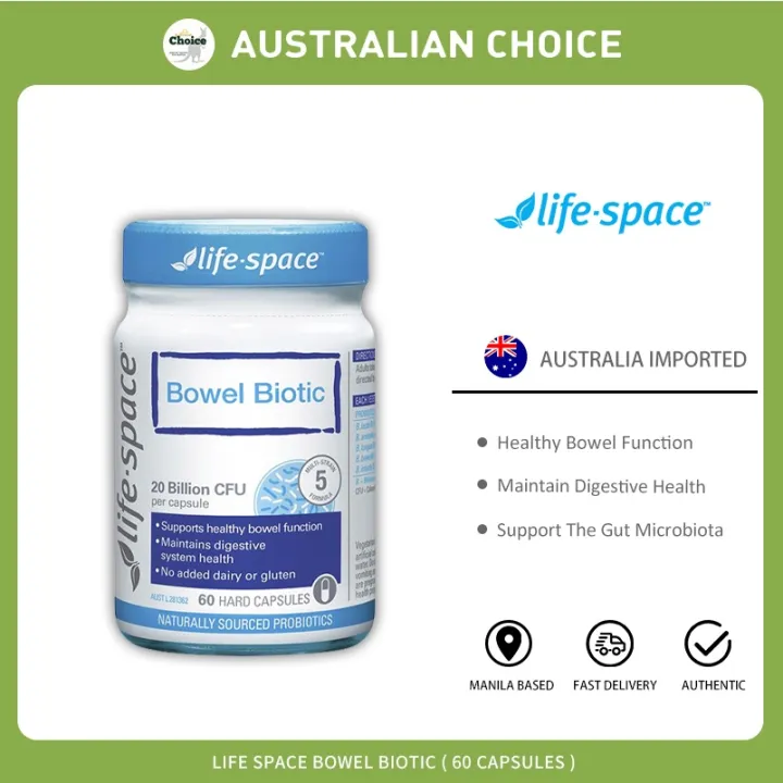 Life Space Bowel Biotic 20 Billion CFU 60 Capsules | Lazada PH