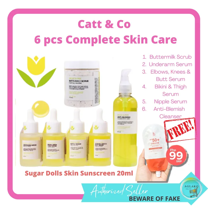 CATT & CO Intimate Skin (Complete Set)- 6 pcs (Nipple Serum, Buttermilk ...