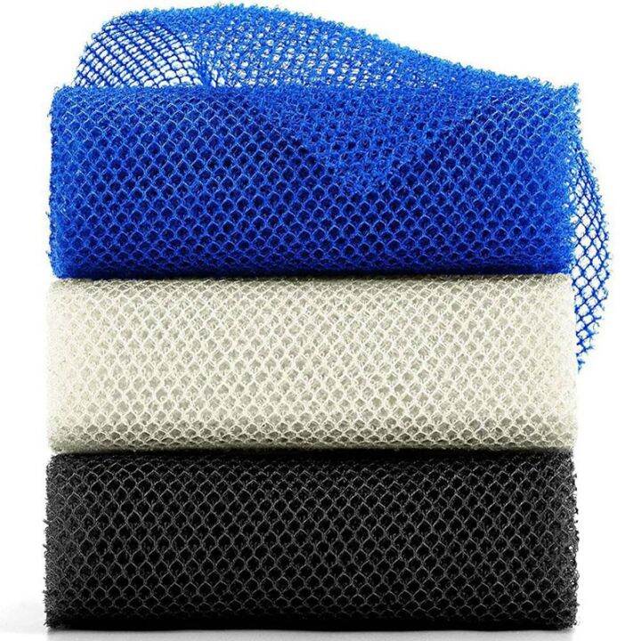 3 Pieces Bath Sponge African Net Long Net Bath Sponge Exfoliating ...