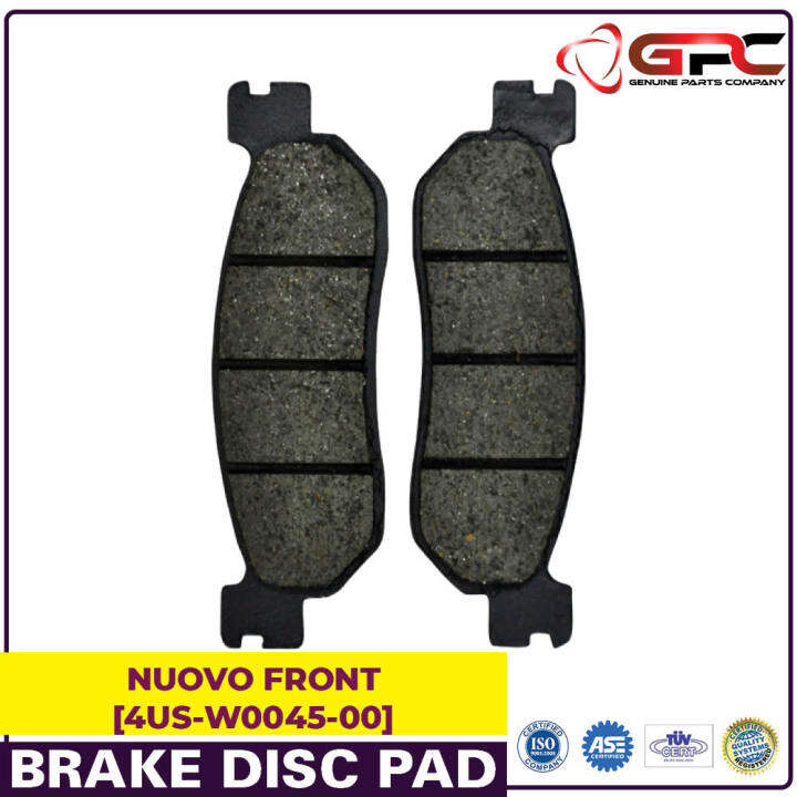 GPC Yamaha Nuovo Front Brake Disc Pad Set [4US-W0045-00] | Lazada PH