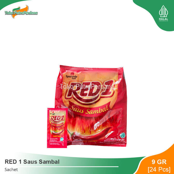 RED 1 Saus Sambal Sachet 9gr (24 Pcs) | Lazada Indonesia