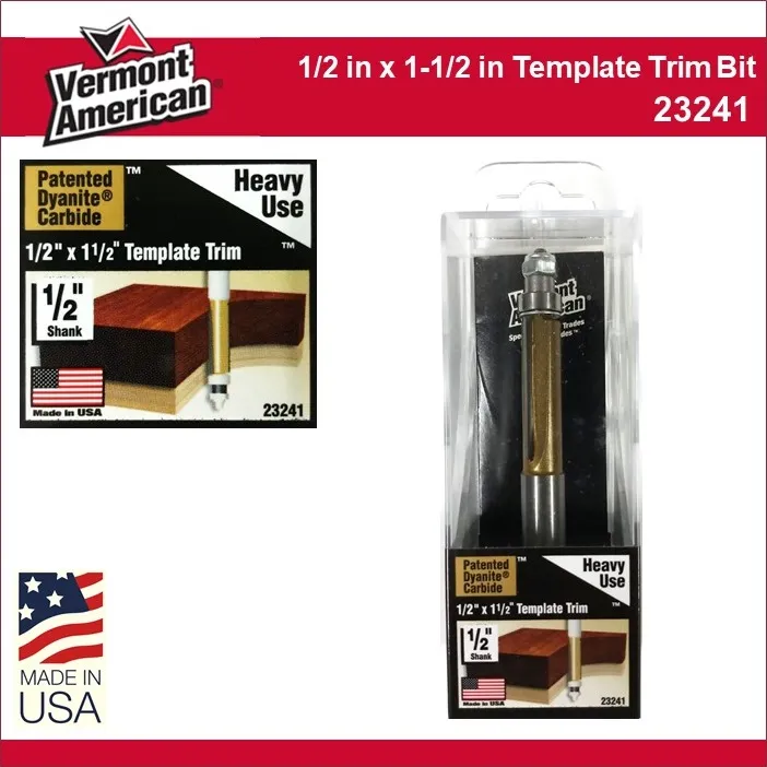 Vermont American 1/2-inch Template Trim Router Bit - 23241 | Lazada PH
