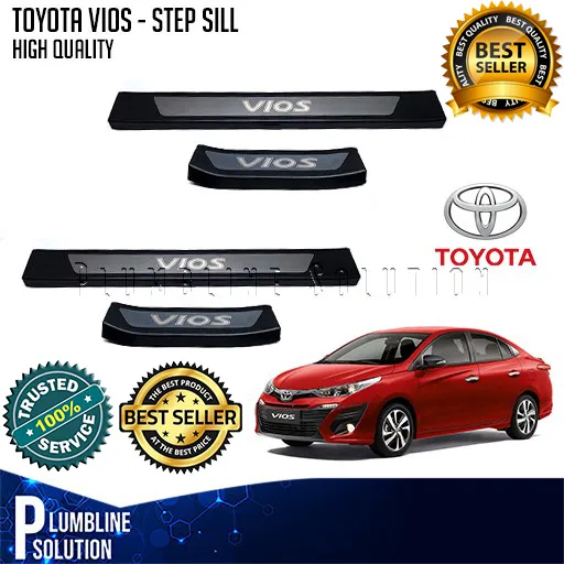 Side Step Sill for Toyota Vios Superman / Vios Prime 2014 2015 2016 ...