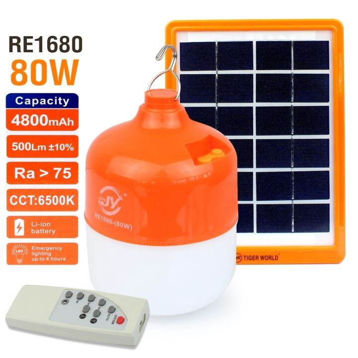 Telecorsa ไฟโซล่าเซลล์ Mobile Led Energency Bulb M5P18 คละสี รุ่นSolar-M5P18-09B-Rat | Lazada.co.th