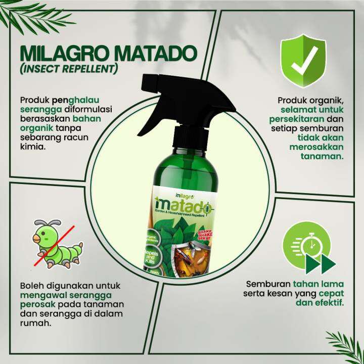 Milagro Matado Racun Organik Spray Serangga Perosak Tanaman 2020 ...