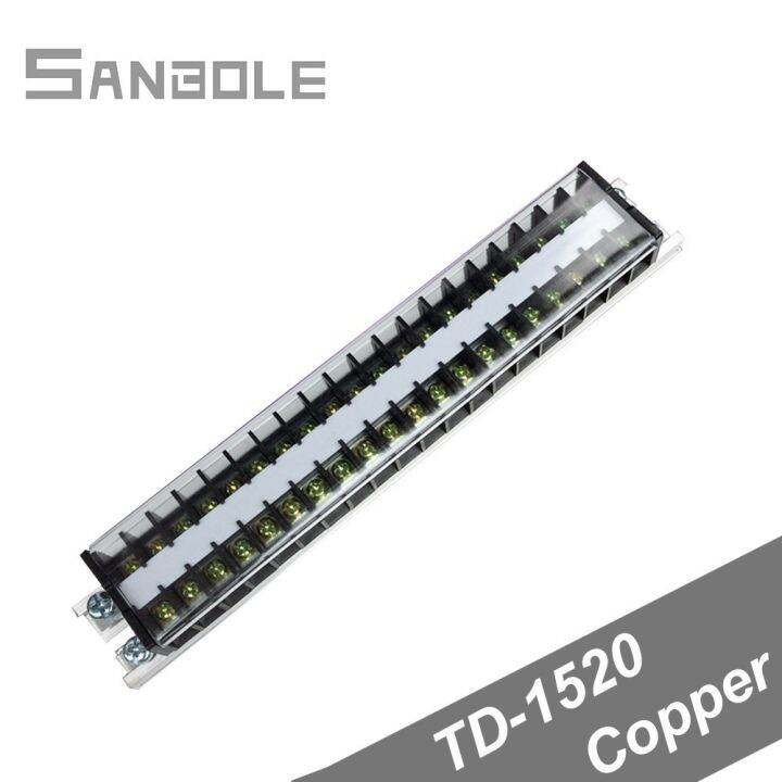 Copper Td-1520 Combine Type Connection Dual Row Terminal Block Plate ...