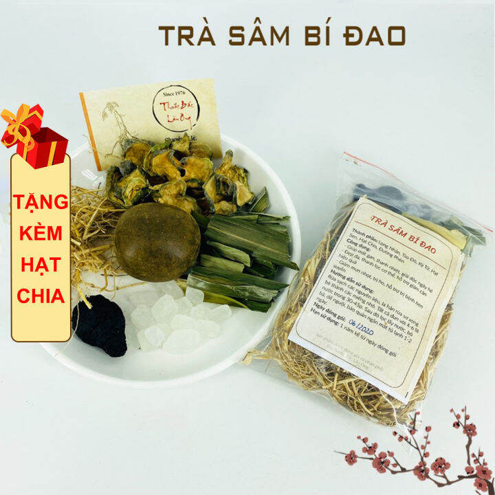 5 Set nguyên liệu nấu sâm bí đao hạt chia thanh nhiệt giải khát nấu 3-5 ...