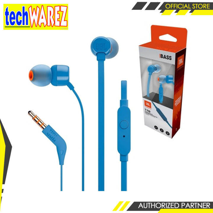 JBL T110 In-ear Headphones (Blue) | Lazada PH
