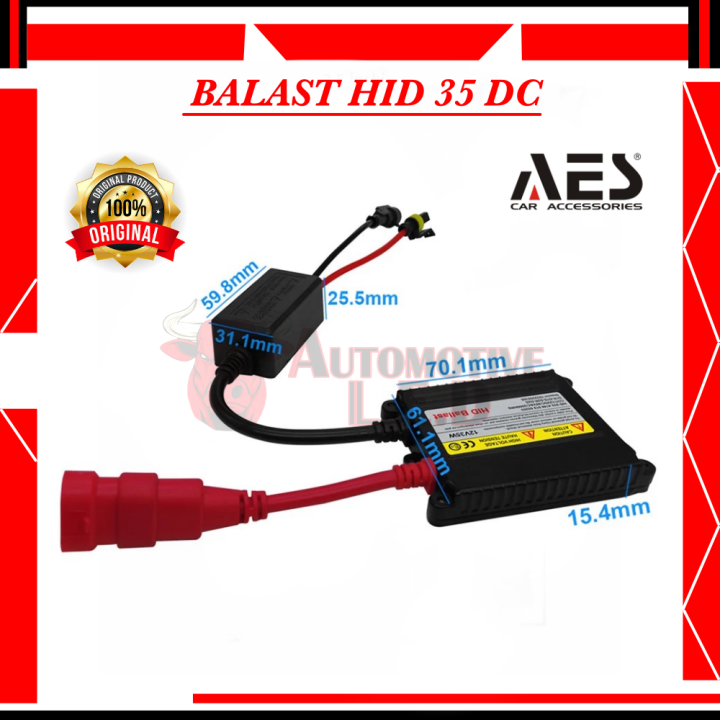 ORIGINAL BALAST HID 35 WATT DC | BALAST XENON | BALAST 35 WATT HID ...