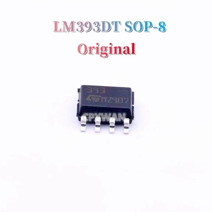 ชิปวงจรรวม LM393DT 10ชิ้นของแท้ SOP8 LM393 393 SMD เครื่องเปรียบเทียบแรงดันไฟฟ้าคู่ใหม่ของแท้ ...