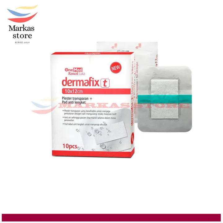 Dermafix T Plester Luka Transparan Anti Air 10x12 cm- 1Lembar | Lazada ...
