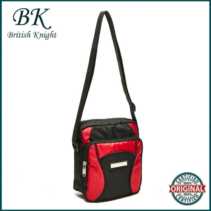 British Knight B17MP002 ACS Men's Shoulder Bag (Black/Red) | Lazada PH