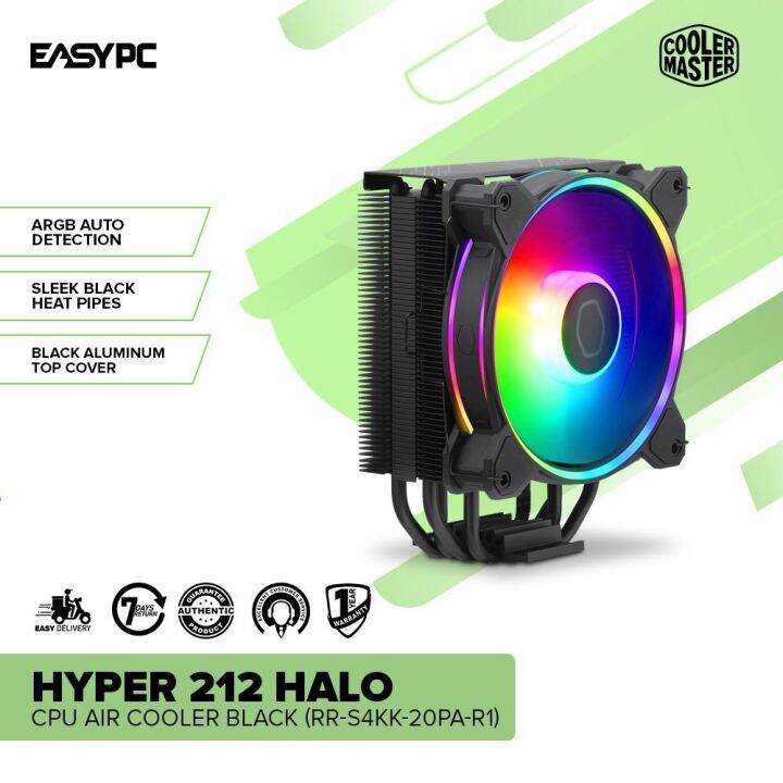 EasyPC | COOLERMASTER Hyper 212 Halo CPU Air Cooler Black (RR-S4KK-20PA ...