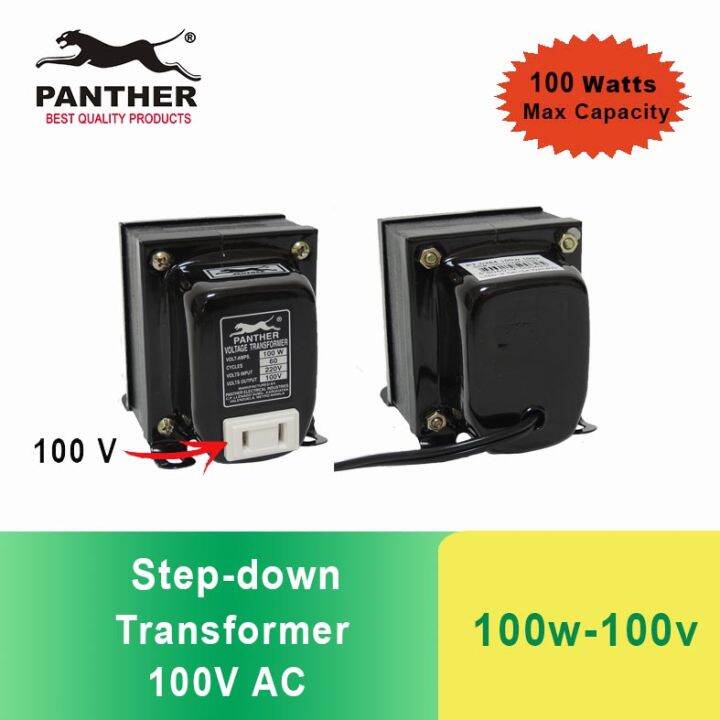 Panther 100w-100v Step-down Transformer 100 Watts, Input 220VAC, Output ...