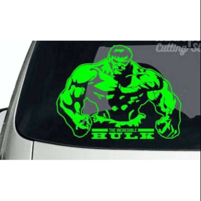 STIKER KACA MOBIL HULK STICKER HULK MONSTER STIKER MONSTER HULK ...