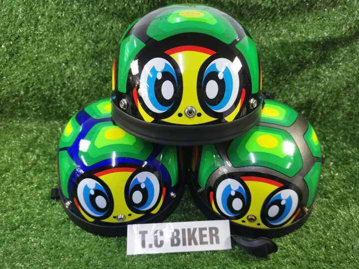MHR HELMET HALF CUT HELMET TURTLE HELMET KURA-KURA TOPI SEPARUH | Lazada