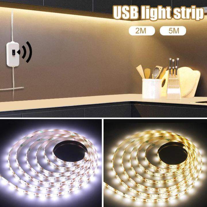 DC 5V Lamp USB Motion LED Backlight LED TV Kitchen LED Strip Hand Sweep ...